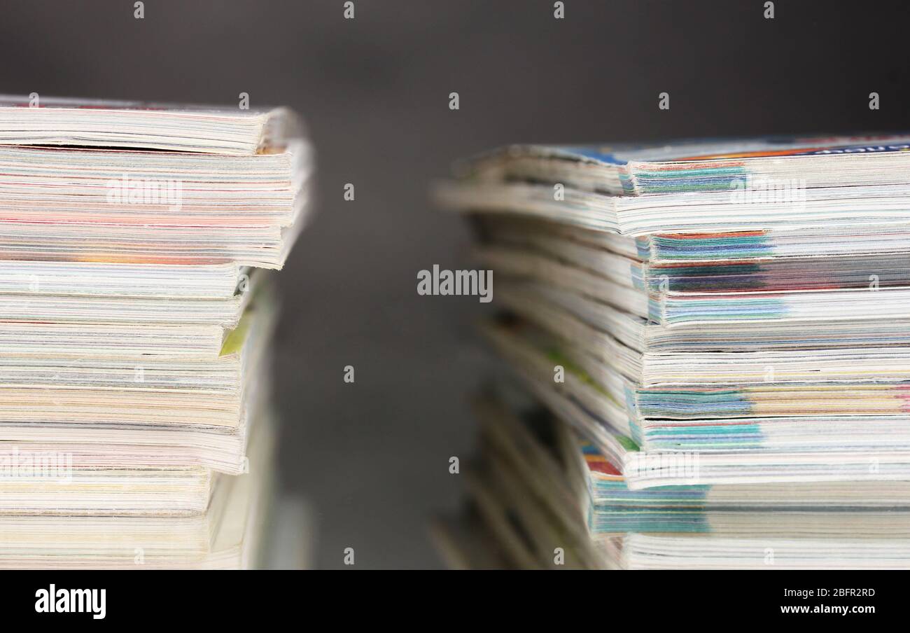 Two text magazines hi-res stock photography and images - Alamy