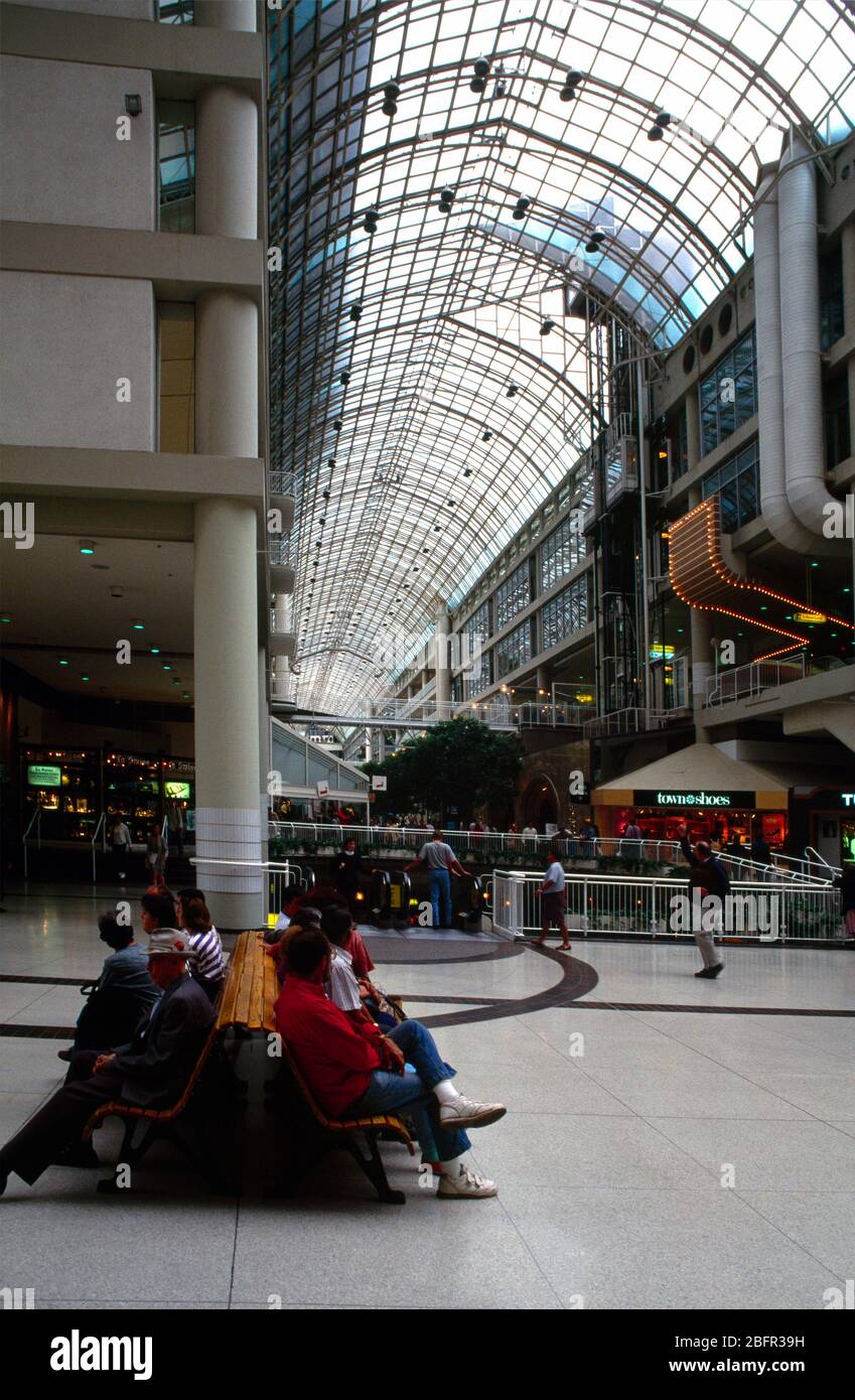 Ontario Canada Toronto Eaton Shopping Mall Stock Photo - Alamy