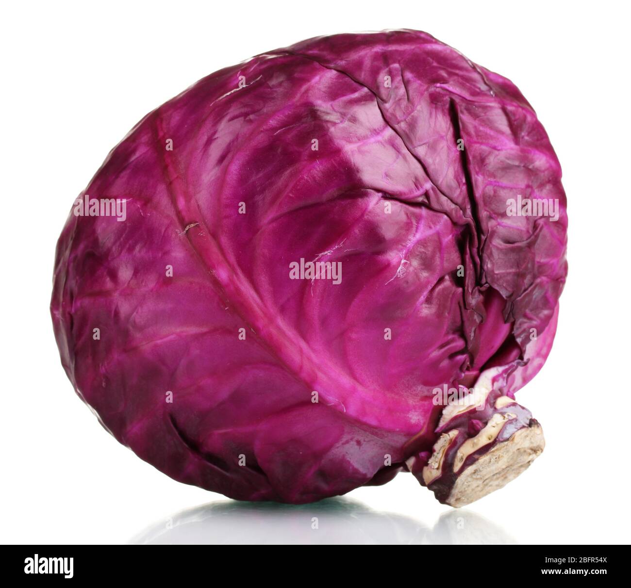 whole red cabbage isolated on white Stock Photo - Alamy