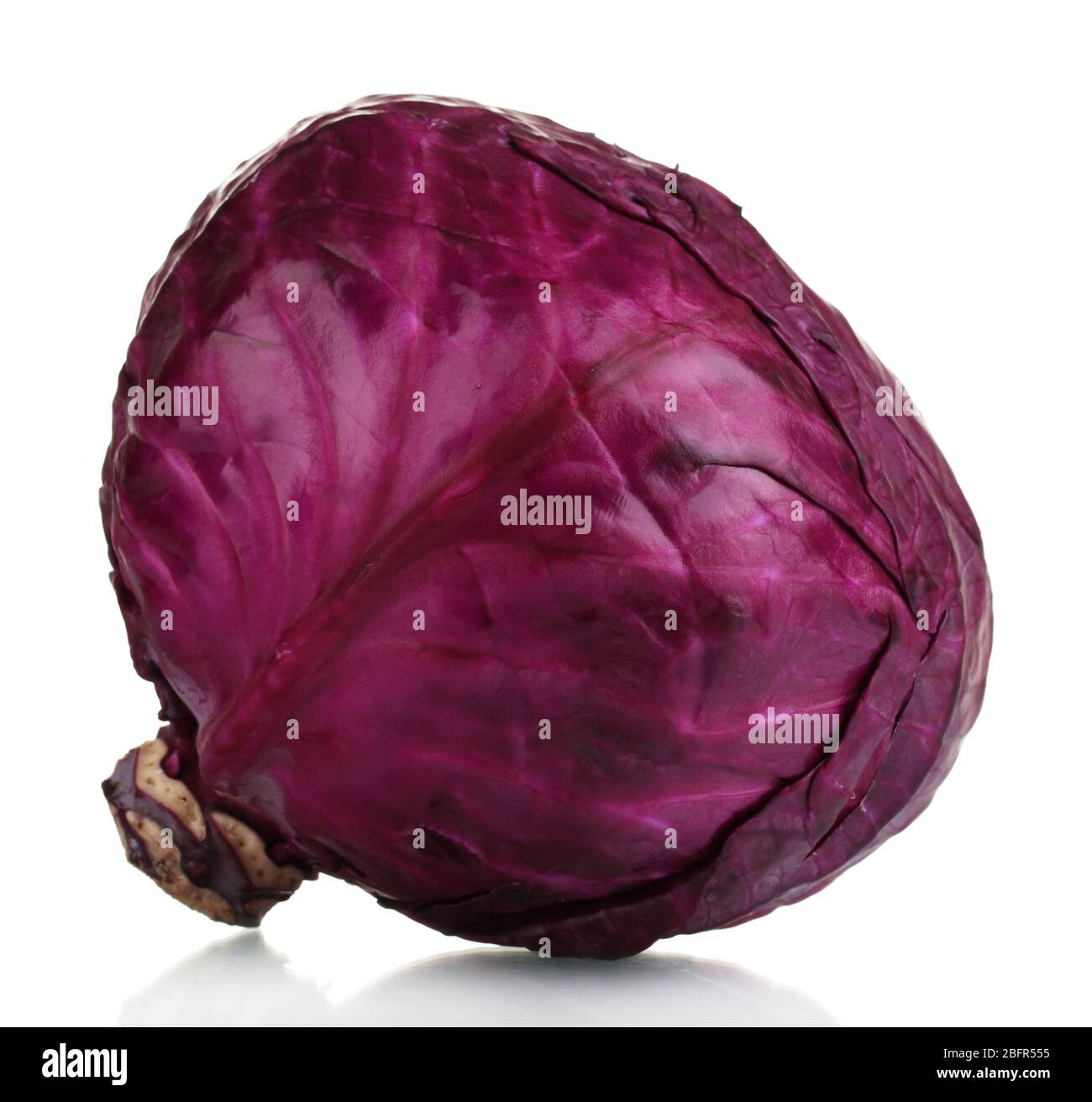whole red cabbage isolated on white Stock Photo - Alamy