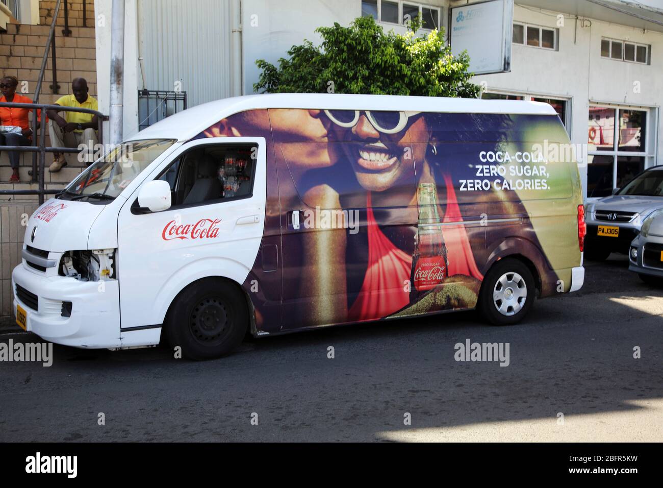 St George's Grenada Coca Cola, Van Stock Photo - Alamy