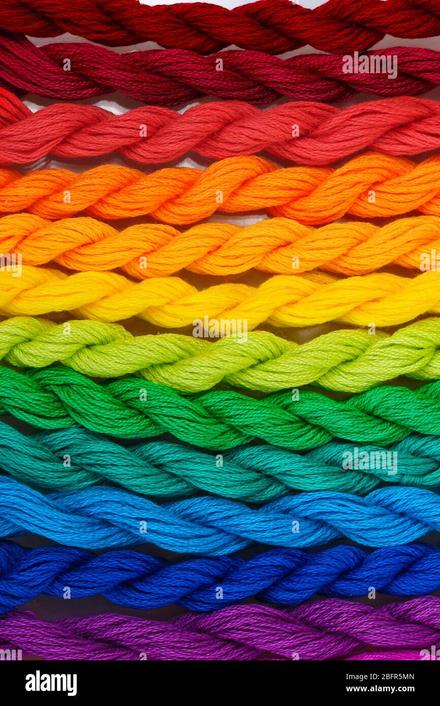 sewing threads for embroidery closeup Stock Photo - Alamy