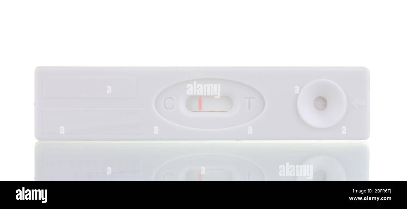 pregnancy test is isolated on white Stock Photo - Alamy