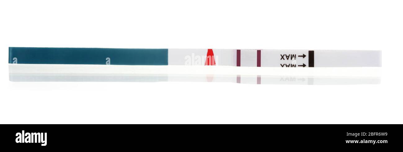 pregnancy test is isolated on white Stock Photo - Alamy