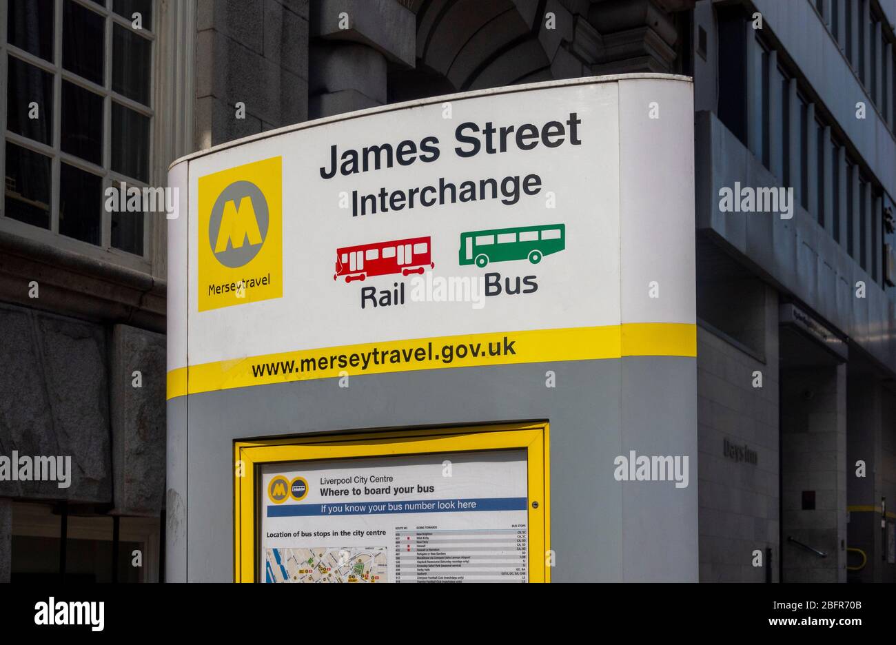 James Street Interchange sign in Liverpool Stock Photo - Alamy