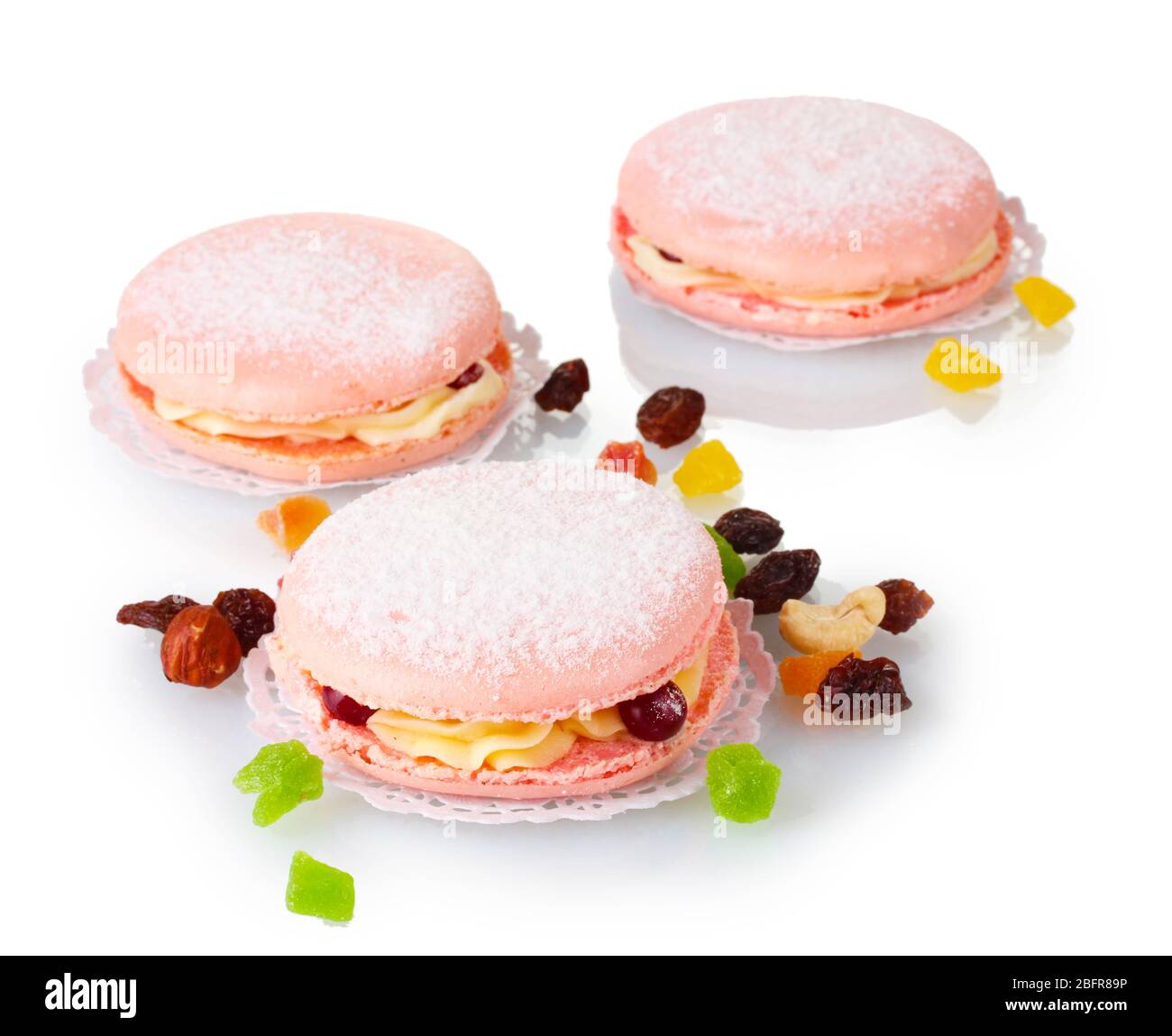 Three cakes isolated on white Stock Photo - Alamy