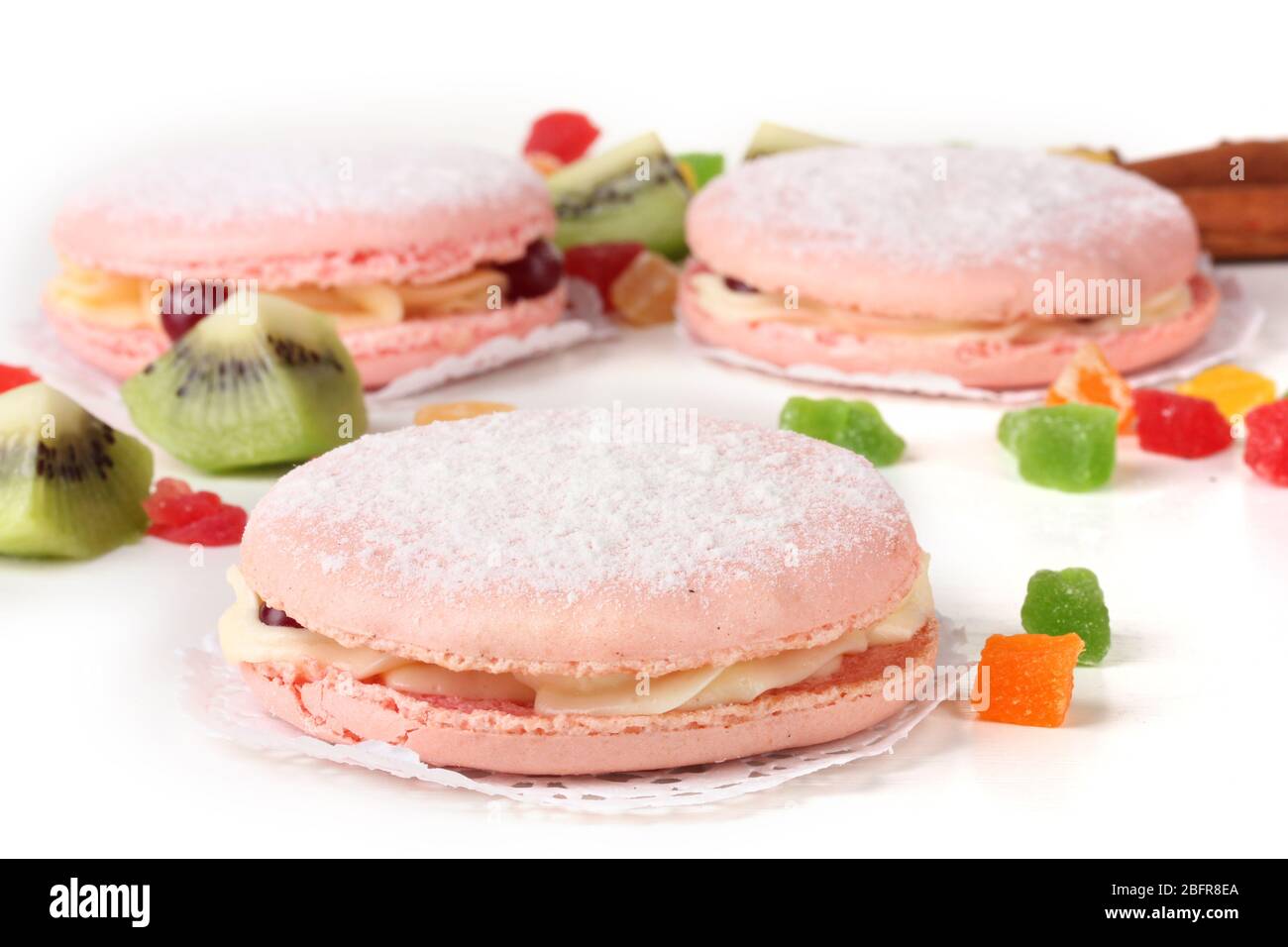 Three cakes isolated on white Stock Photo - Alamy