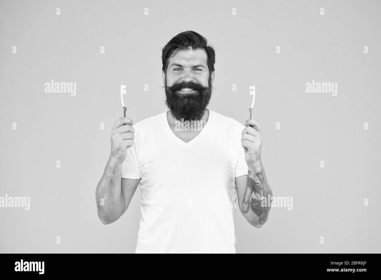 Toothbrush moustache hi-res stock photography and images - Alamy