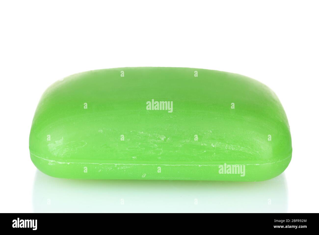 Soap on white background Stock Photo - Alamy
