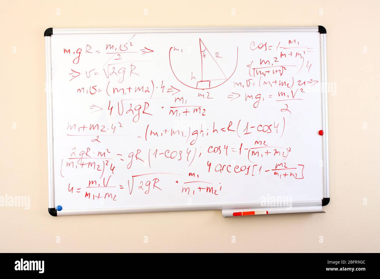 formulas on a whiteboard Stock Photo - Alamy