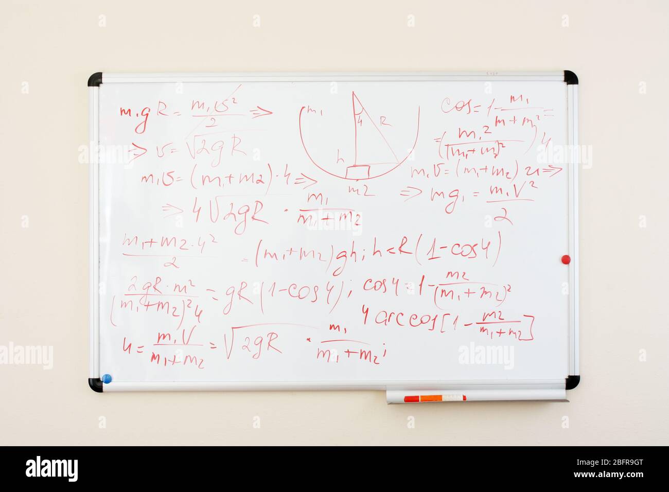 formulas on a whiteboard Stock Photo - Alamy