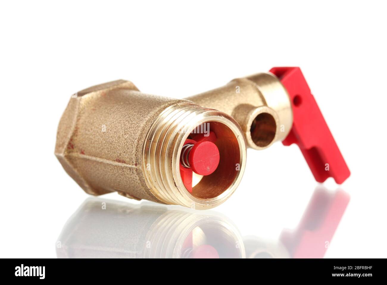 Water valve isolated on white Stock Photo - Alamy