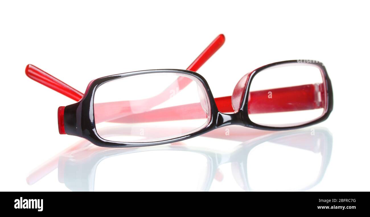 beautiful glasses isolated on white Stock Photo - Alamy