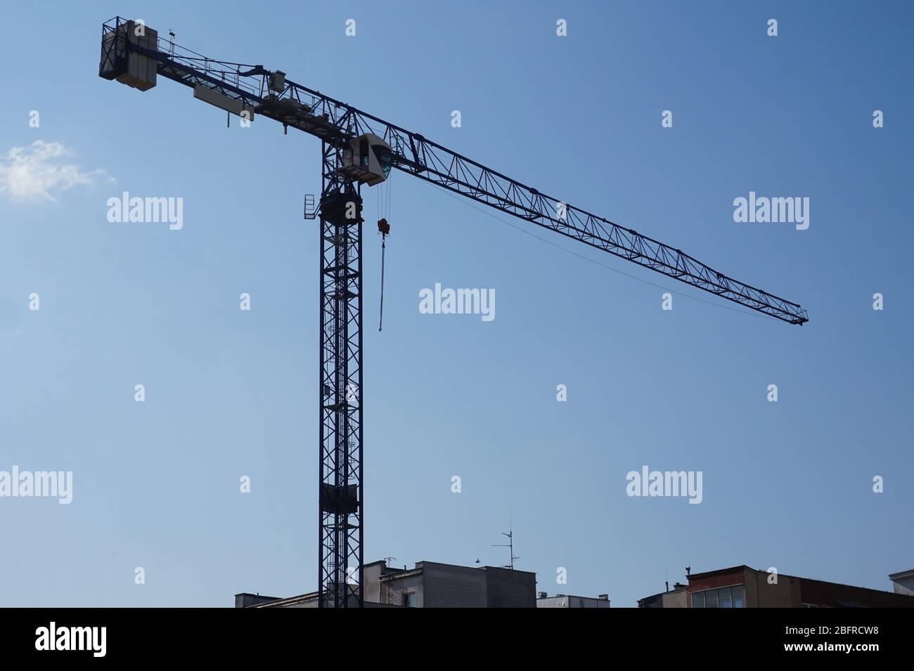 Construction site - crane Stock Photo - Alamy