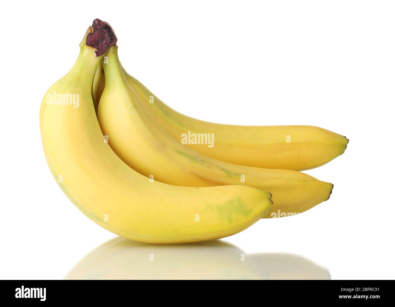 Bunch of bananas isolated on white Stock Photo - Alamy