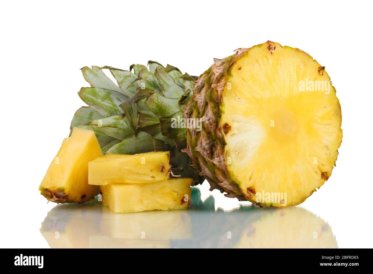 Food fresh tropical fruit pinapple sliced single healthy hi-res stock ...