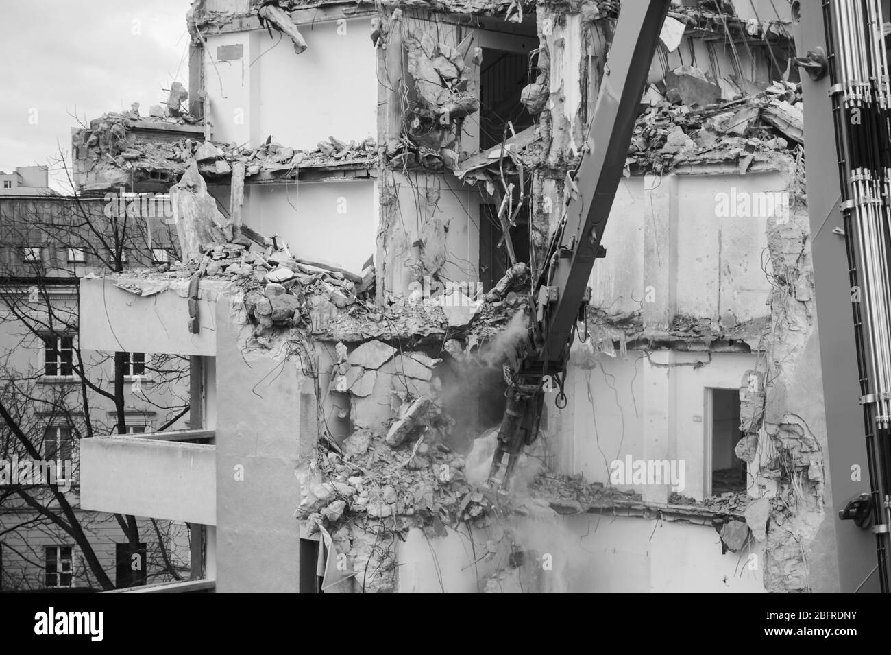 House/ building demolition Stock Photo - Alamy
