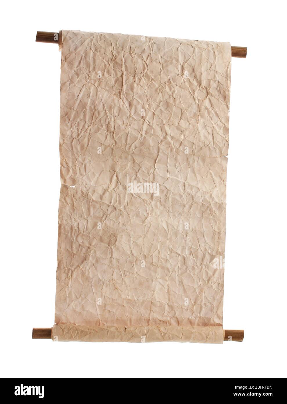 Old scroll isolated on white Stock Photo - Alamy