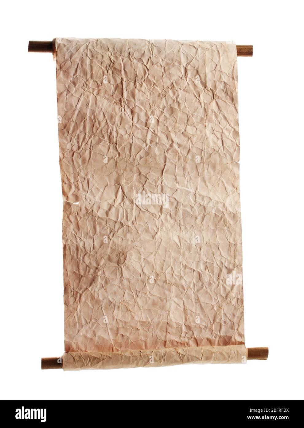 Old scroll isolated on white Stock Photo - Alamy