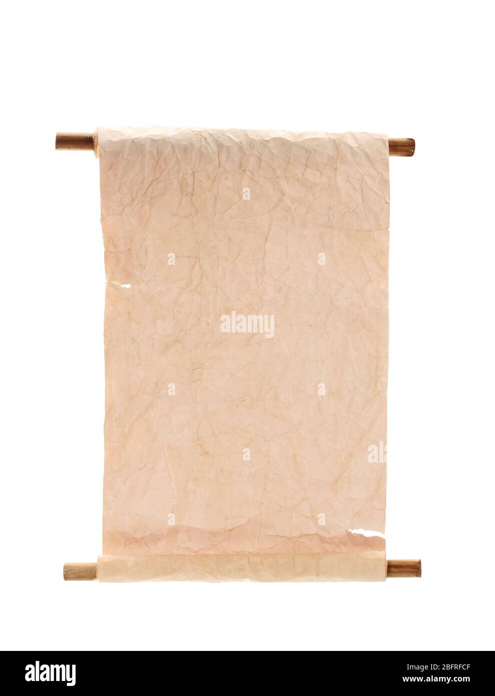Old scroll isolated on white Stock Photo - Alamy
