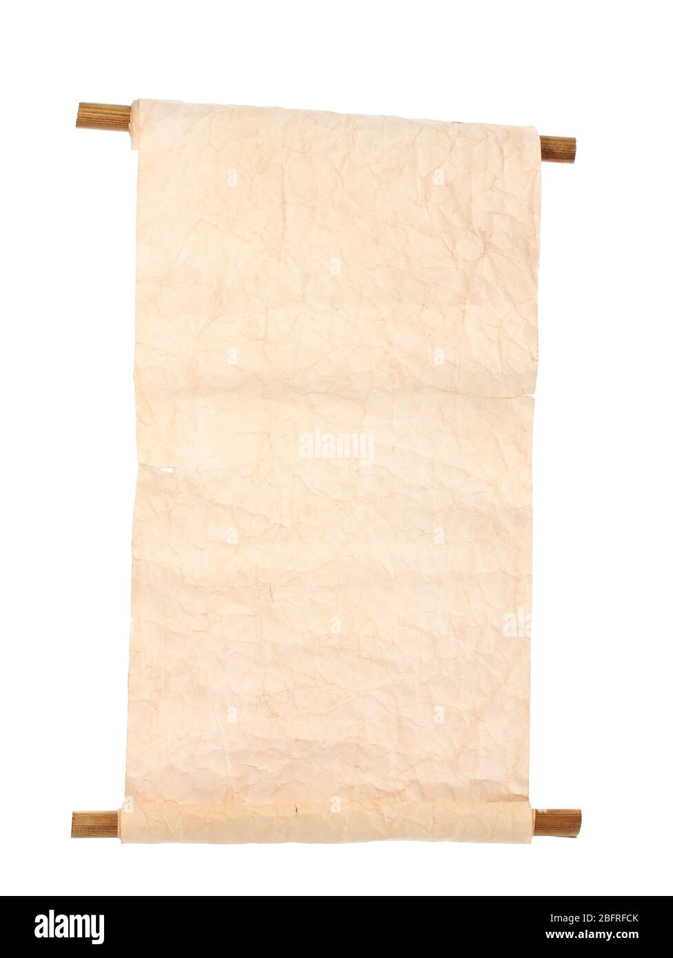 Old scroll isolated on white Stock Photo - Alamy