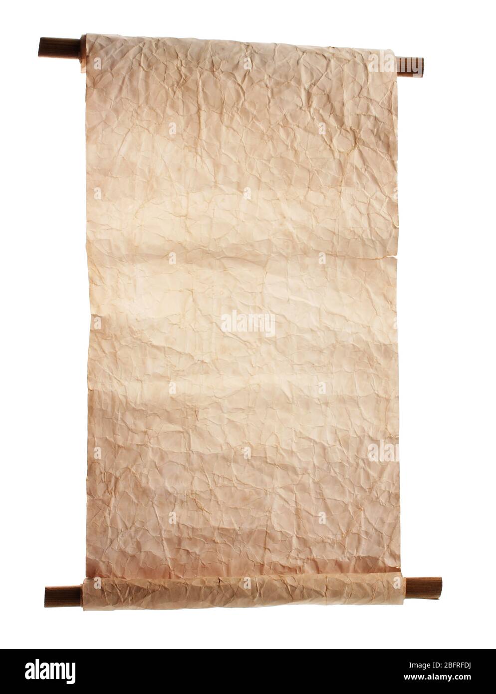 Old scroll isolated on white Stock Photo - Alamy