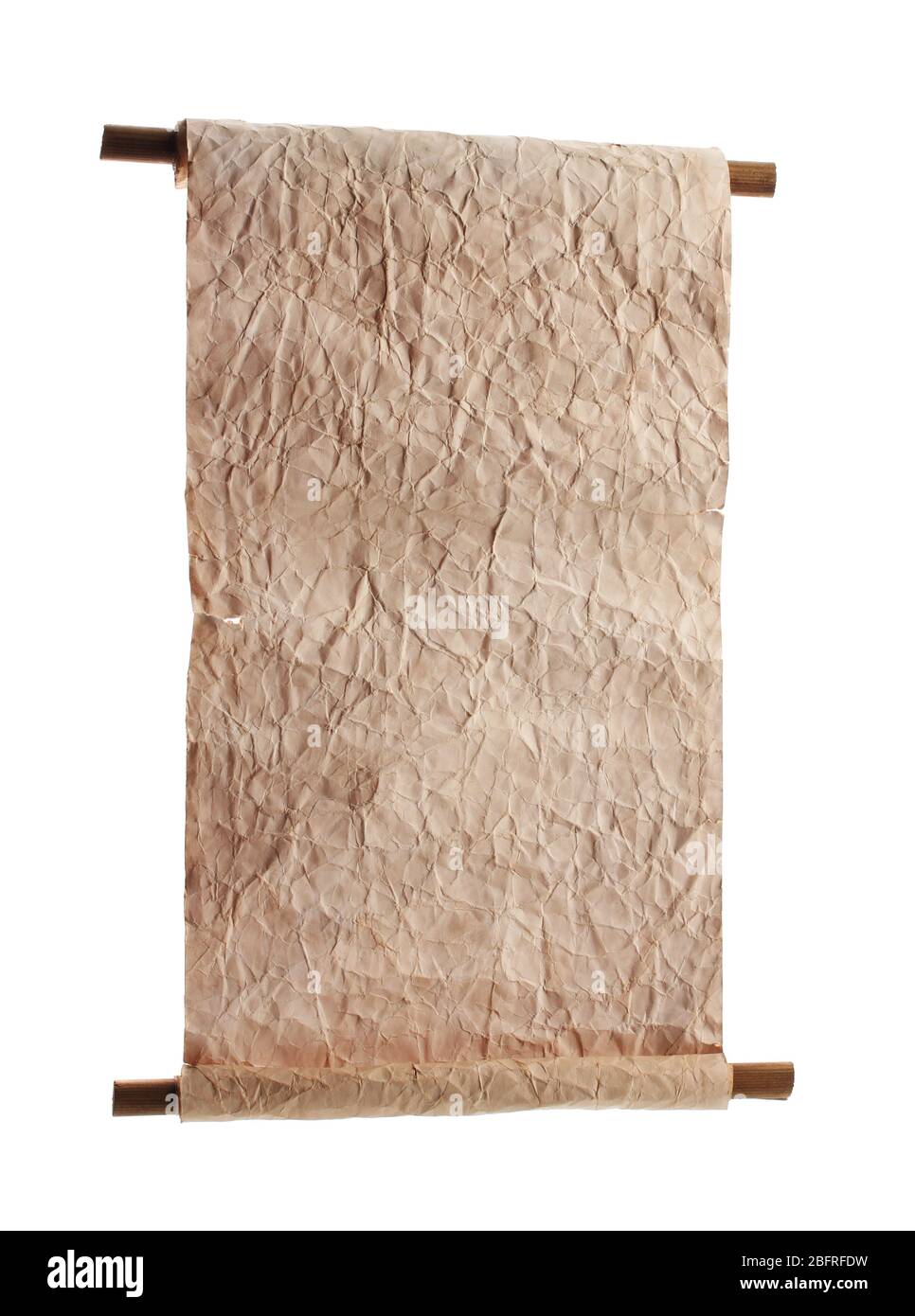 Old scroll isolated on white Stock Photo - Alamy