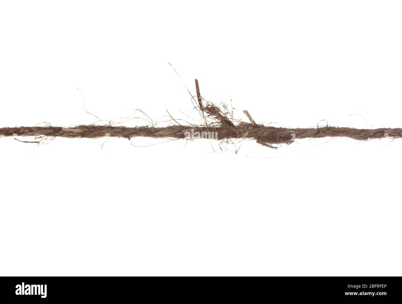 Grey rope isolated on white Stock Photo - Alamy