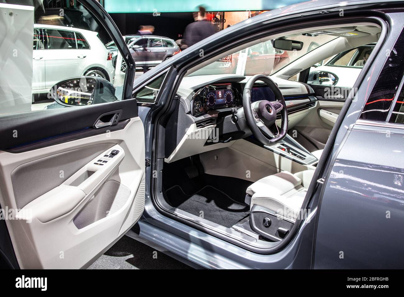 Brussels, Belgium, Jan 2020 all new Volkswagen VW Golf 8 VIII, Brussels ...