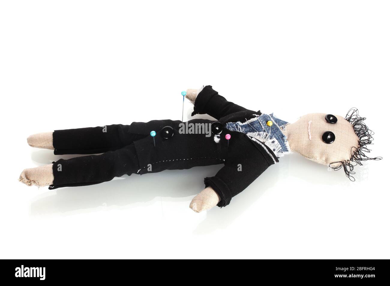 Voodoo doll boy-groom isolated on white Stock Photo - Alamy