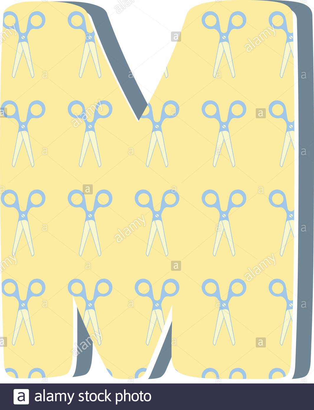 Fancy Letter M Cut Out Stock Images & Pictures - Alamy