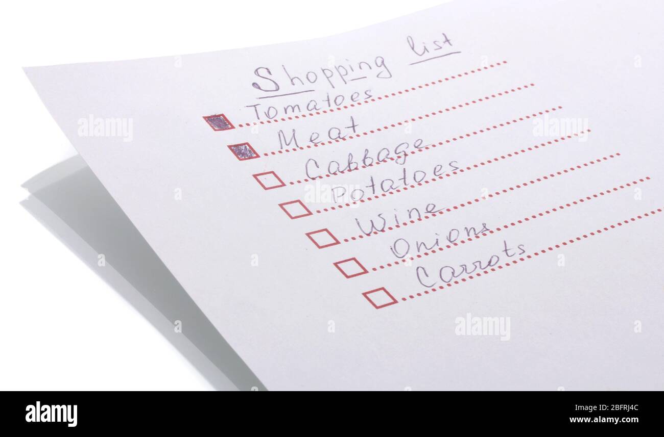Memorizing list hi-res stock photography and images - Alamy