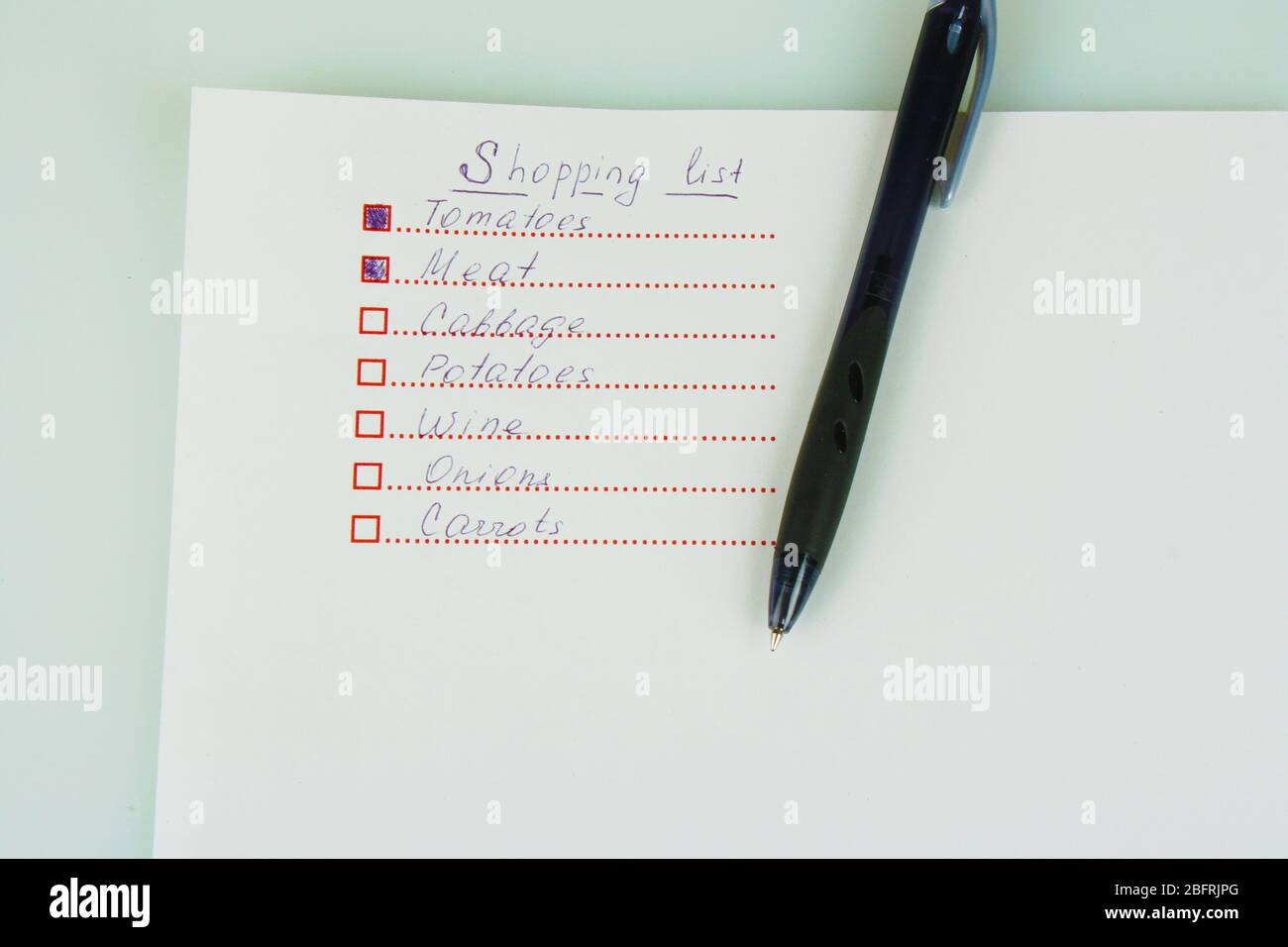 Memorizing list hi-res stock photography and images - Alamy