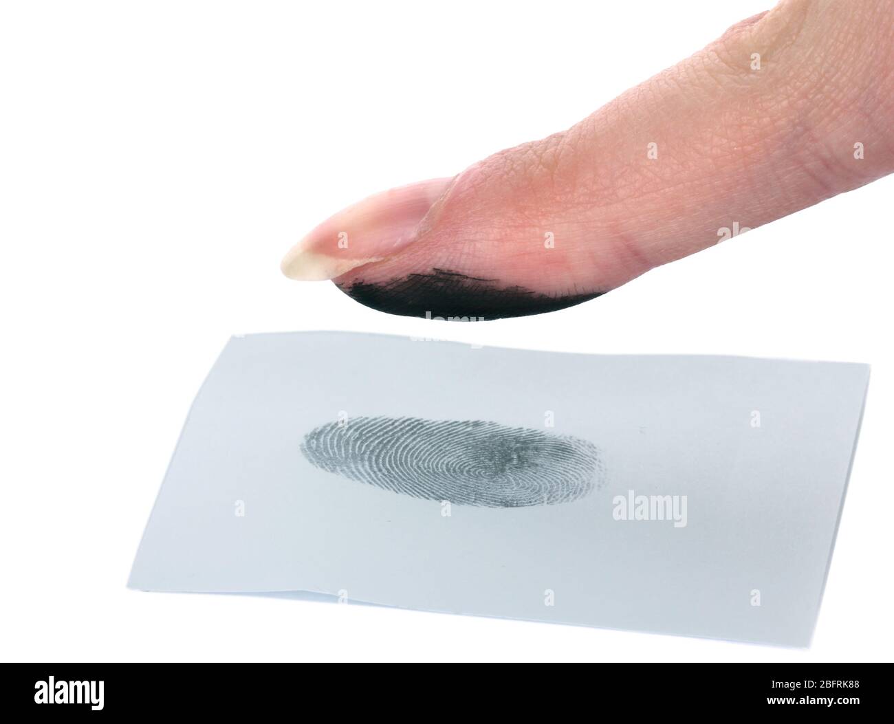Fingerprint isolated on white Stock Photo - Alamy