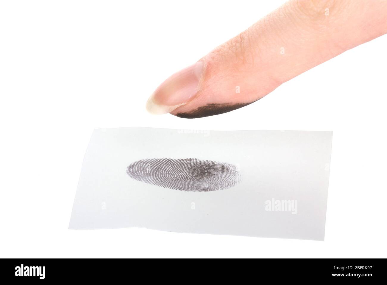 Fingerprint isolated on white Stock Photo - Alamy