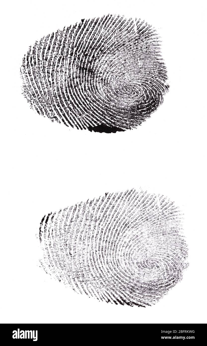 Fingerprint isolated on white Stock Photo - Alamy