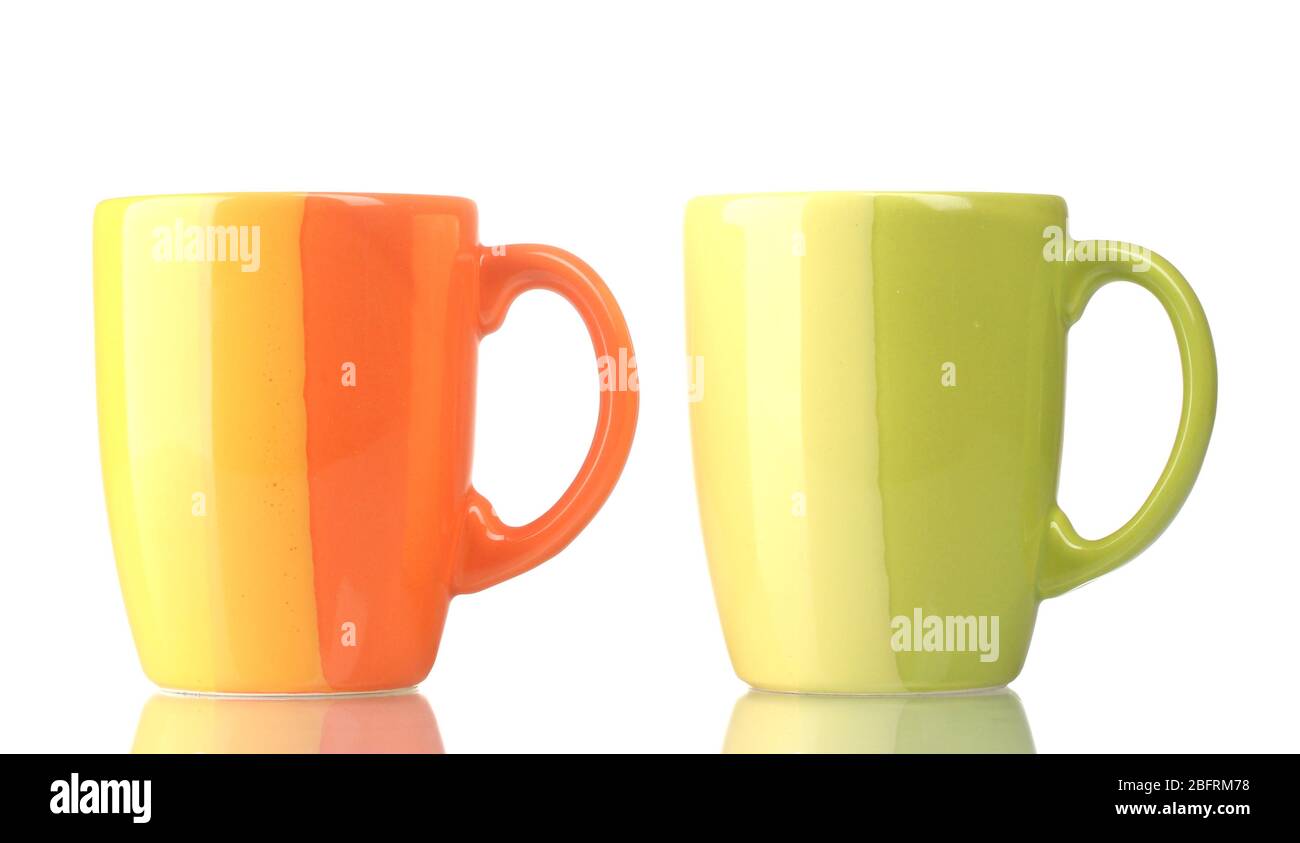 Closeup two cups tea Cut Out Stock Images & Pictures - Alamy