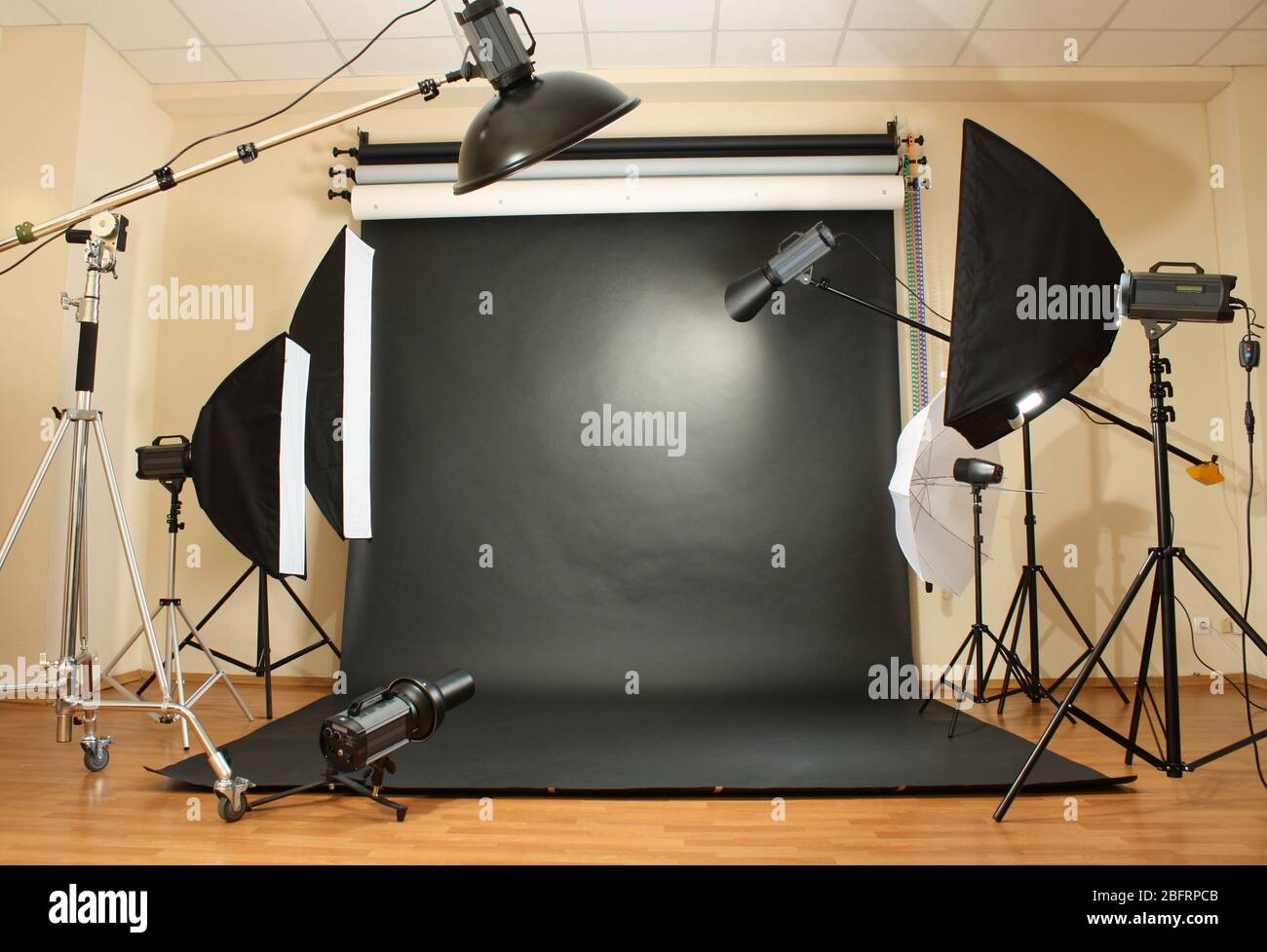 interior of professional photo studio Stock Photo - Alamy