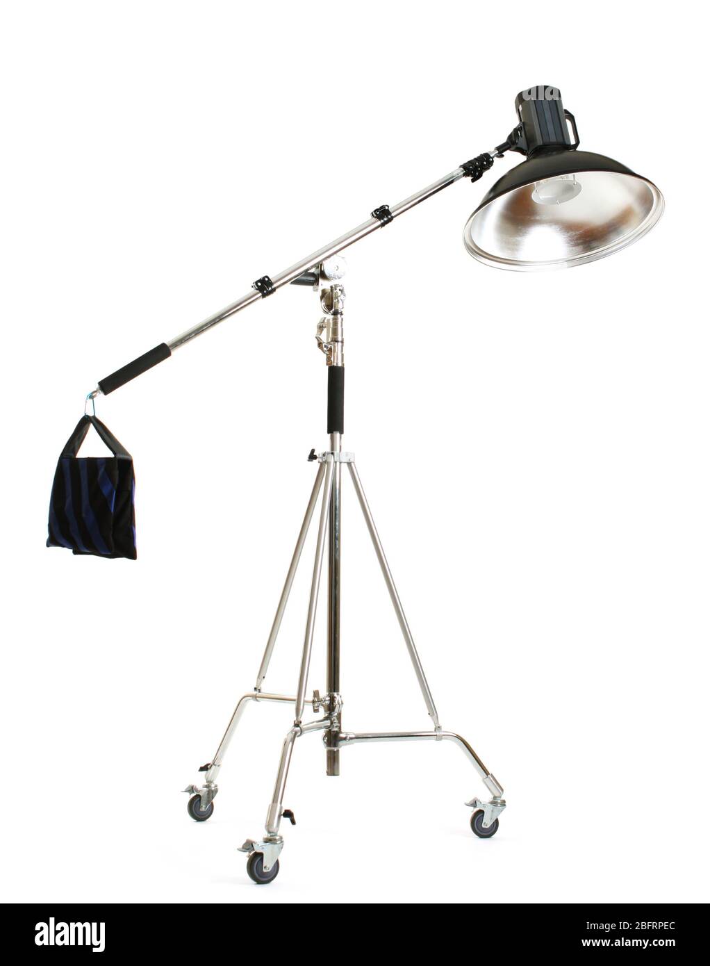 Studio flash with beauty dish on white background Stock Photo - Alamy