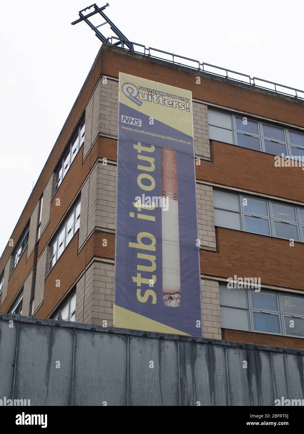 Stub It Out, no smoking banner at University Hospital Southampton ...