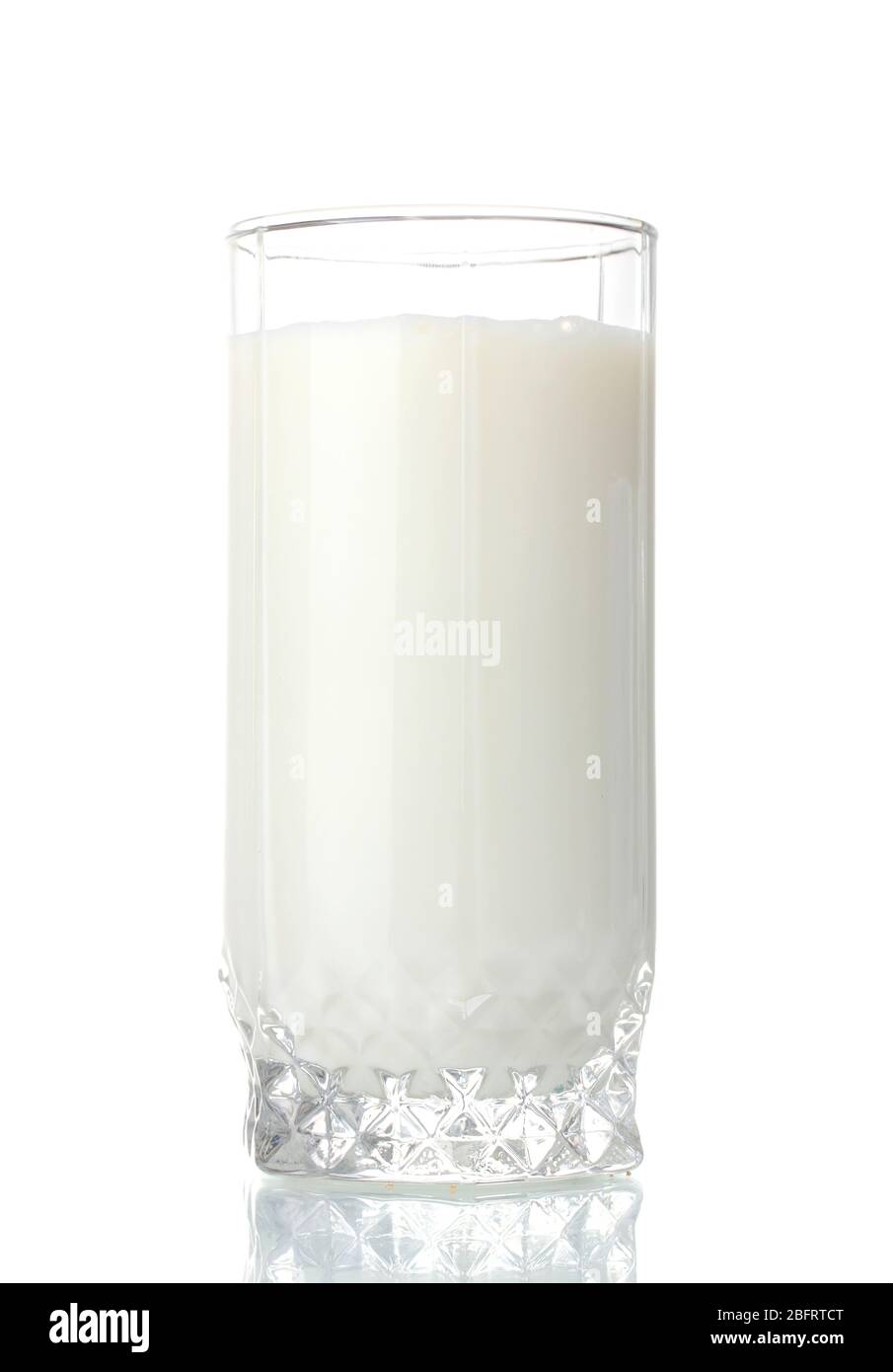 glass of milk isolated on white Stock Photo - Alamy