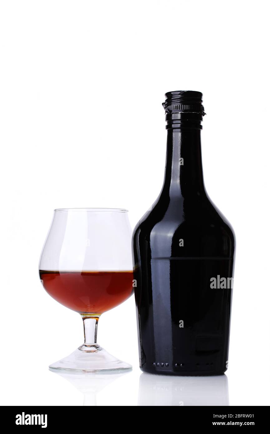 Alcohol goblet distilled brandy isolated hi-res stock photography and ...