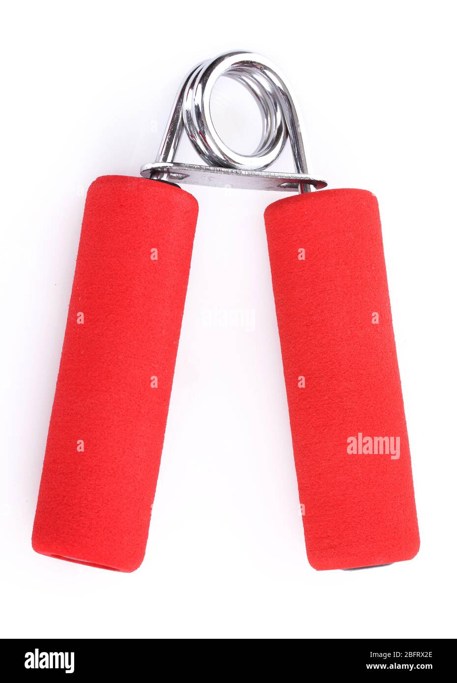 Red hand trainer isolated on white Stock Photo - Alamy