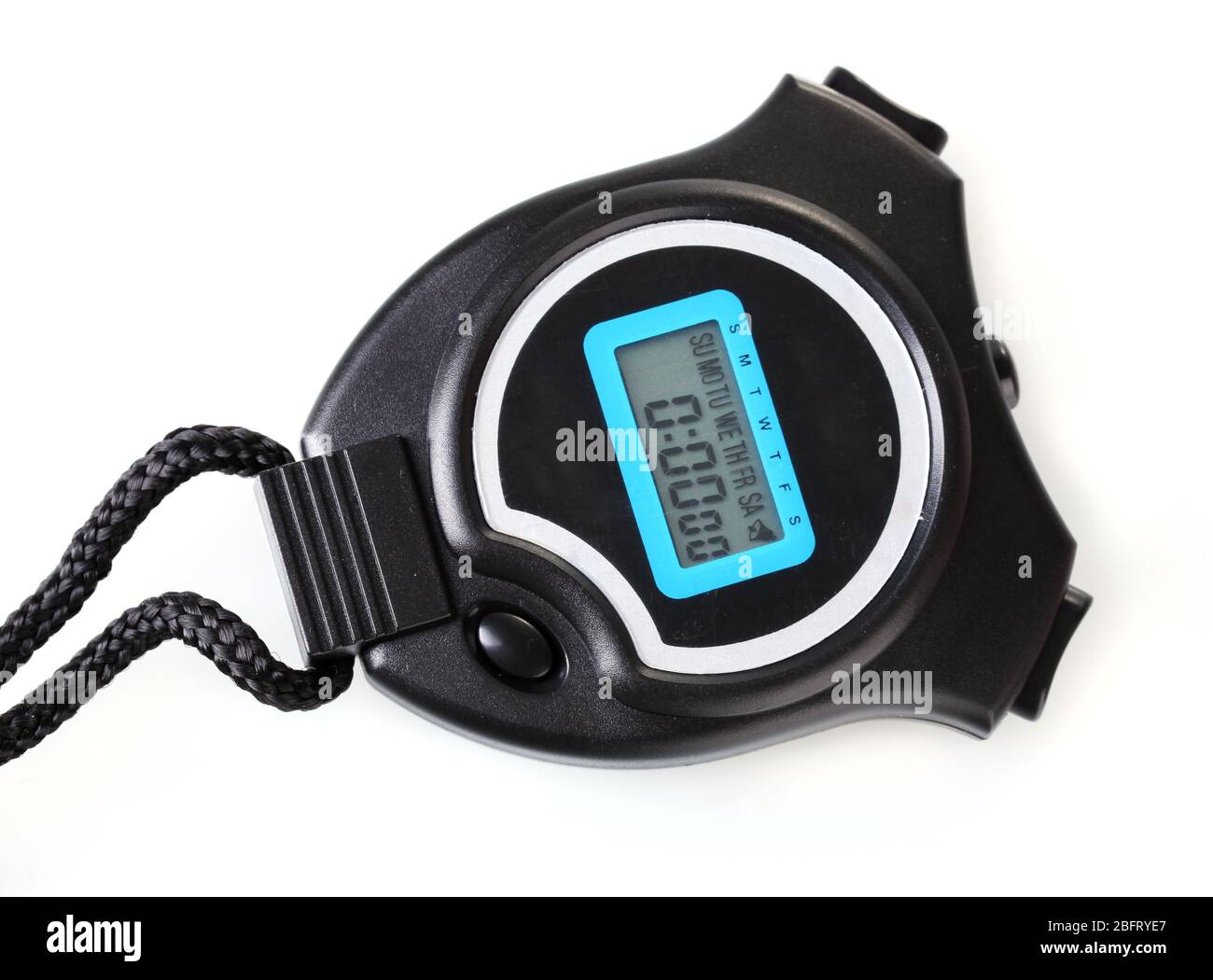 electronic sport timer isolated on white Stock Photo - Alamy
