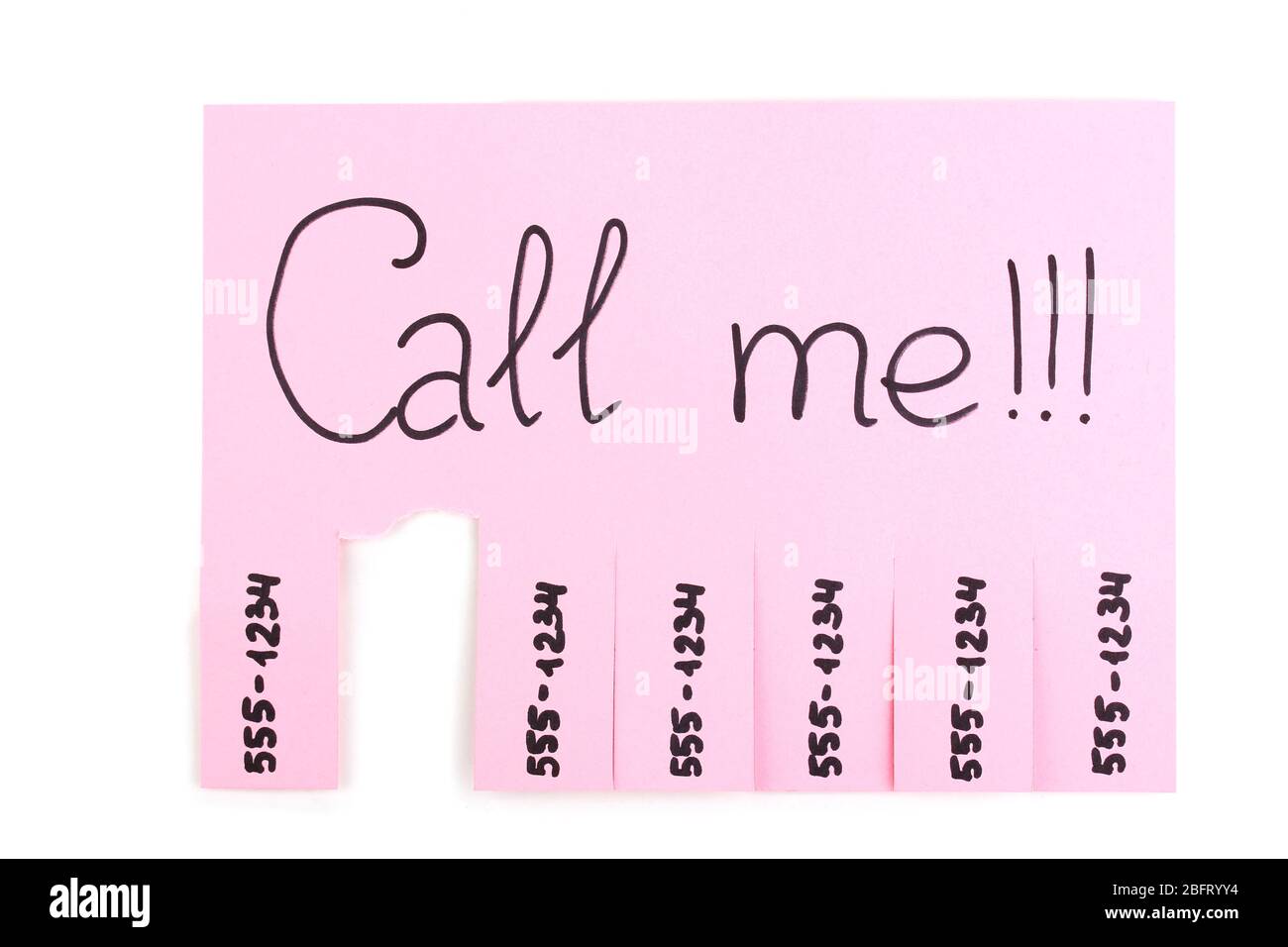 Color advertisement call Stock Photo - Alamy