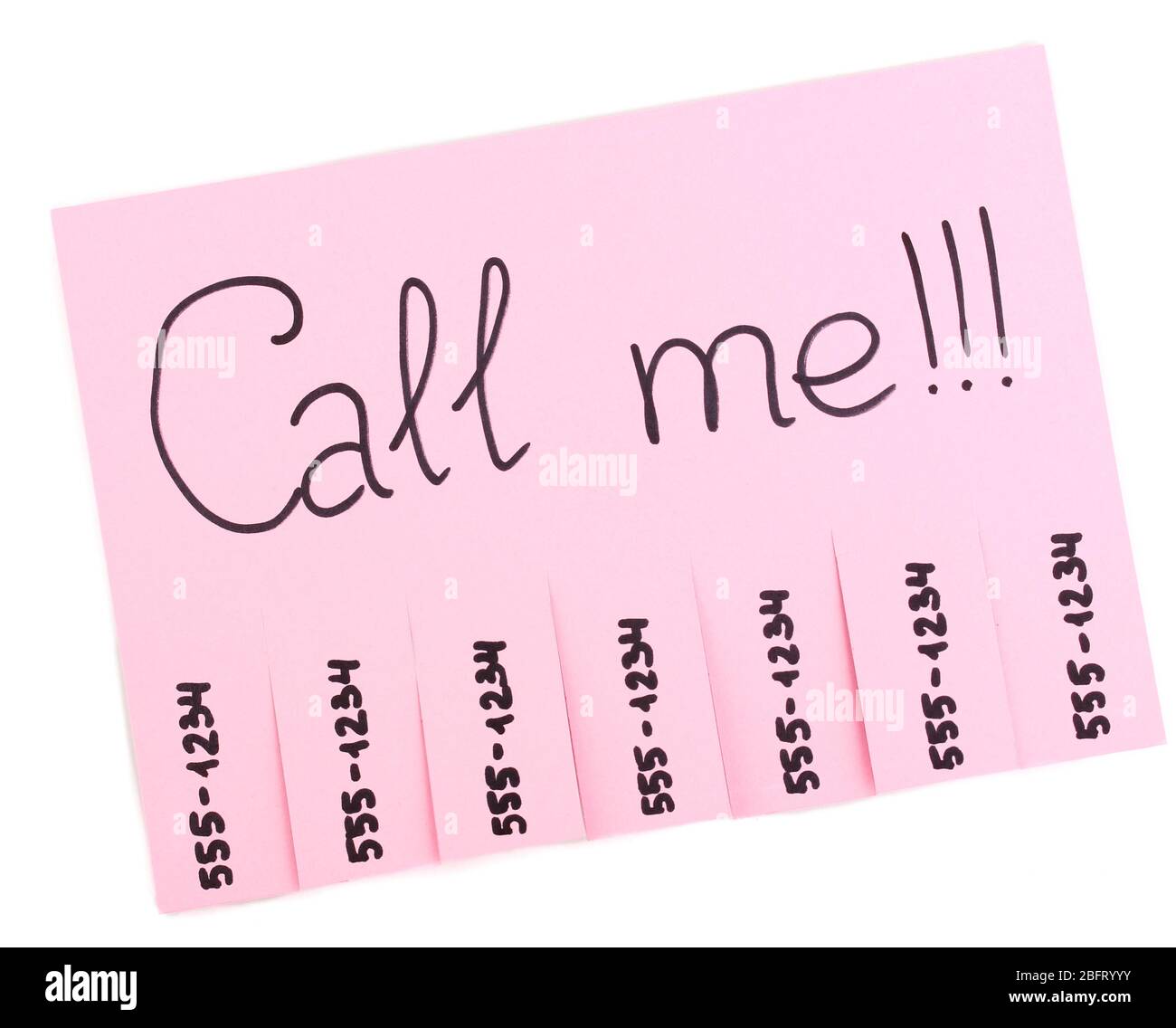 Color advertisement call Stock Photo - Alamy