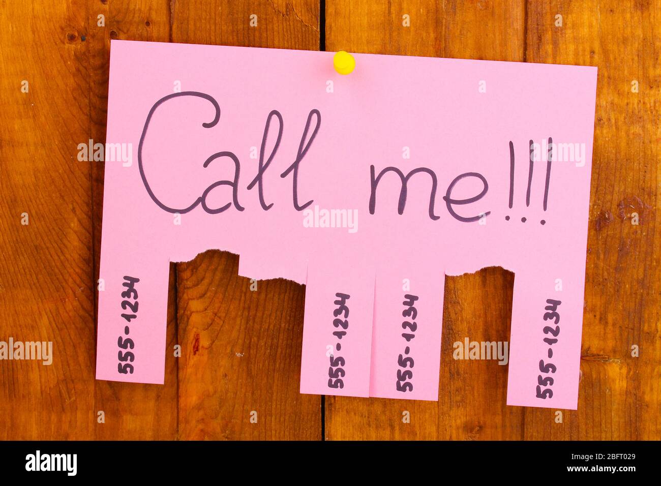Color advertisement call Stock Photo - Alamy