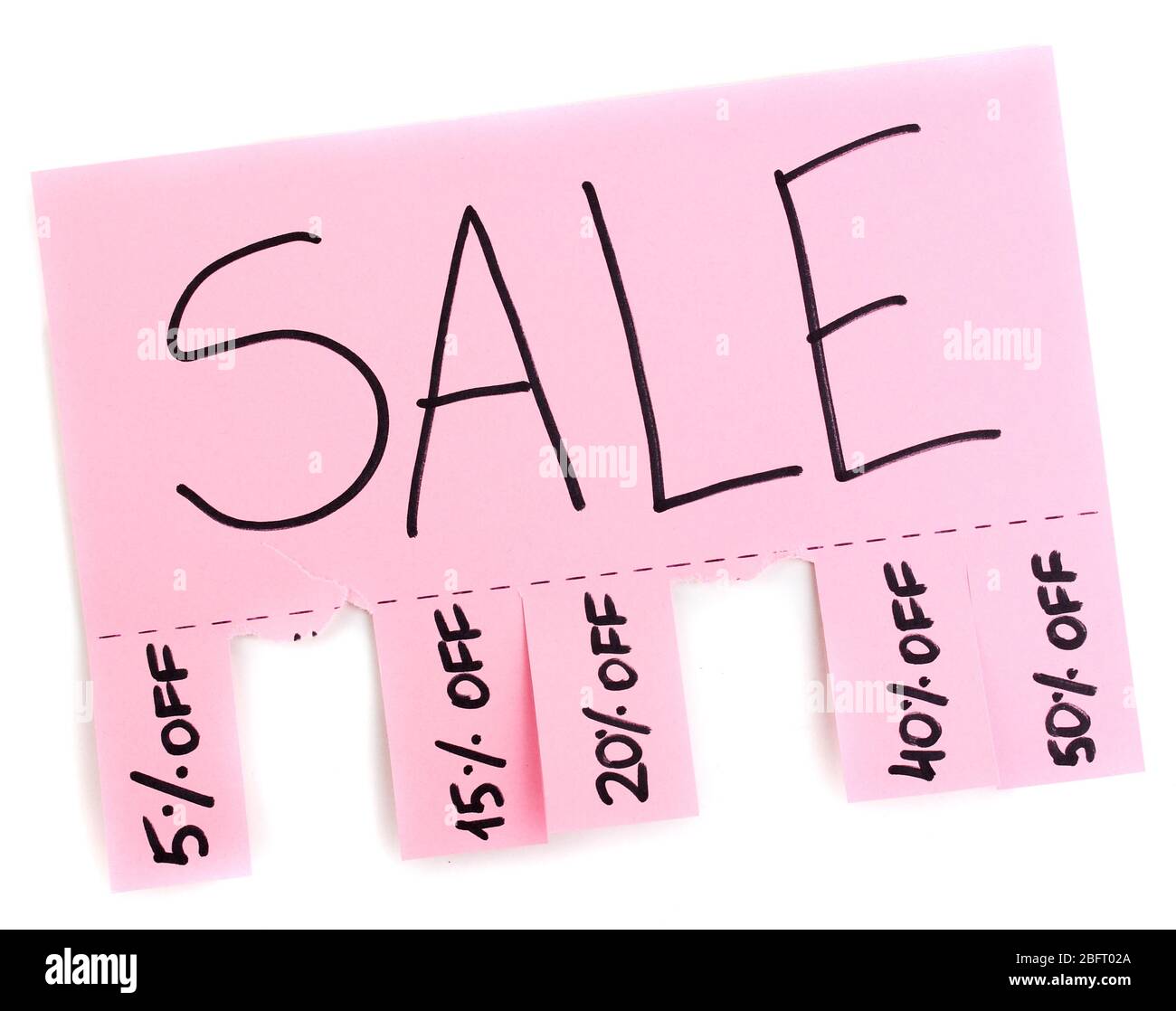 Color advertisement sale isolated on white Stock Photo - Alamy