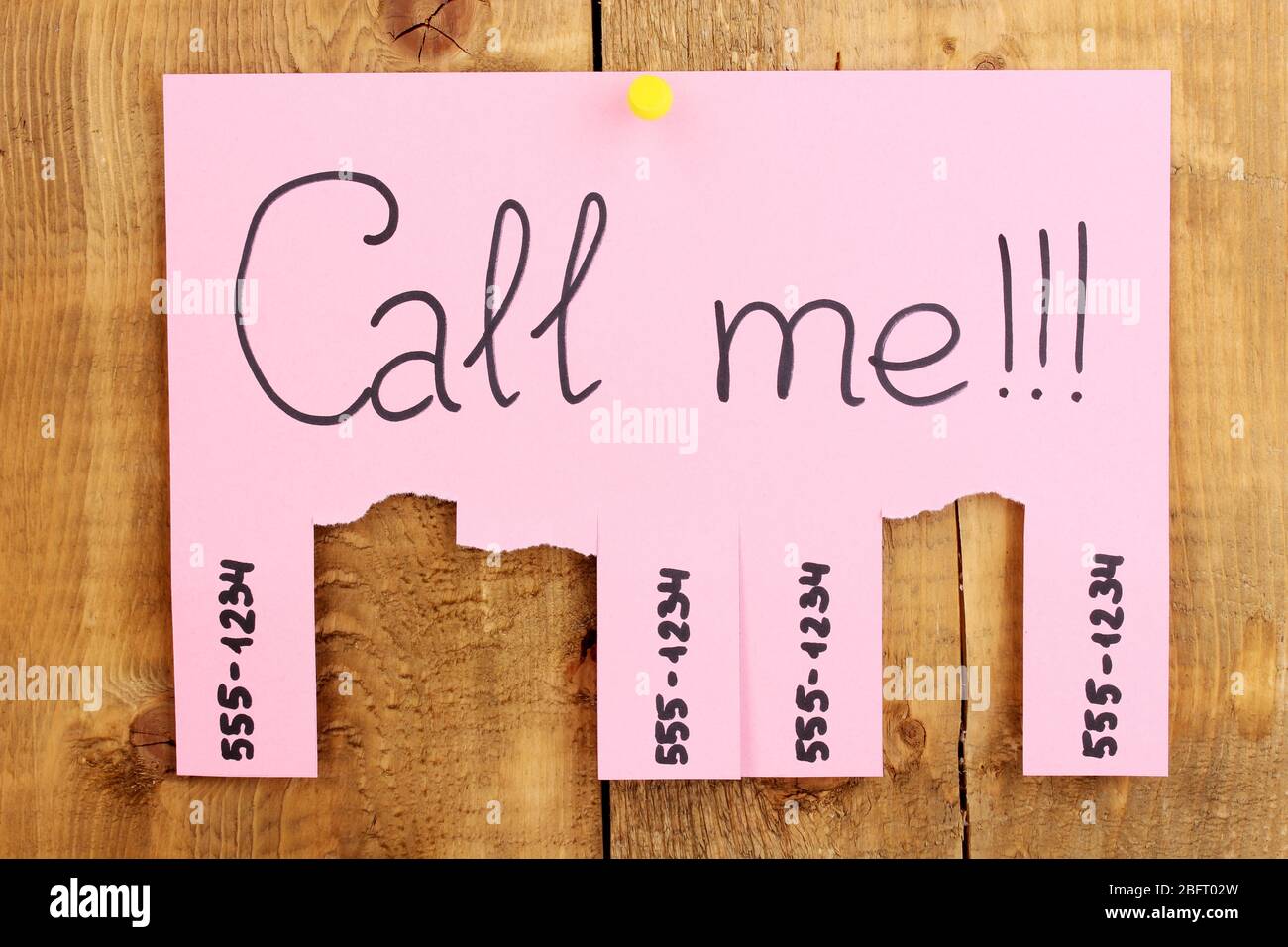Color advertisement call Stock Photo - Alamy
