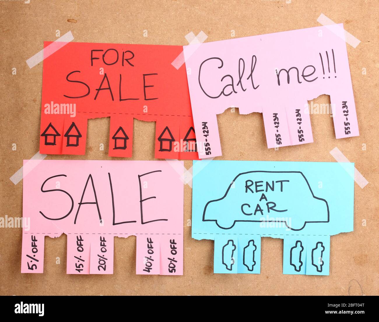 Glued advertisements hi-res stock photography and images - Alamy